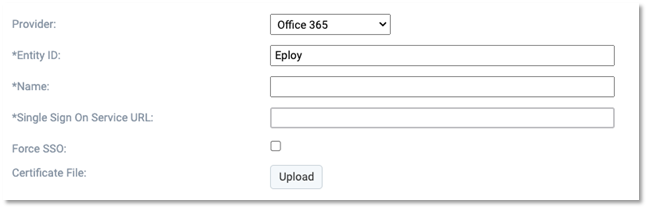 Configuring SSO - Microsoft Office 365 or Microsoft Entra (Azure) – Eploy