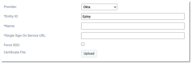 Configuring SSO - Okta – Eploy