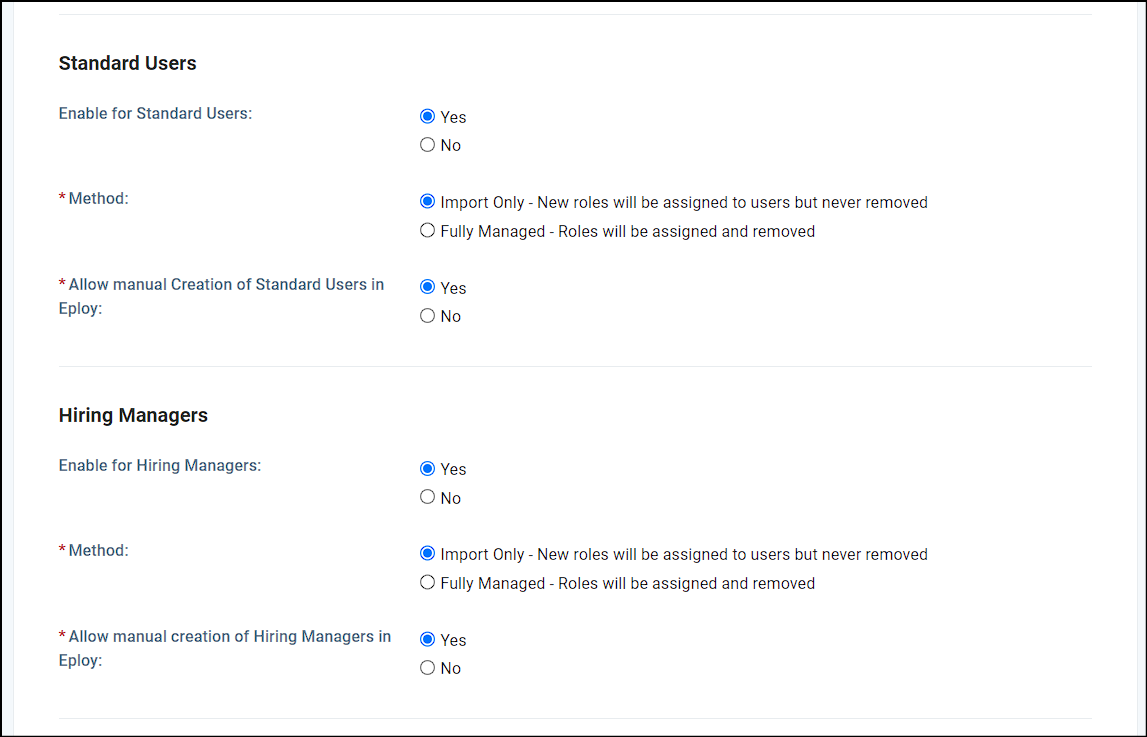 User Provisioning - Eploy Configuration – Eploy