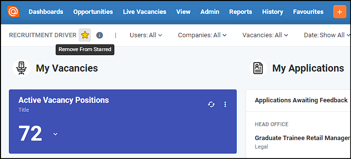 Starred Dashboards – Eploy