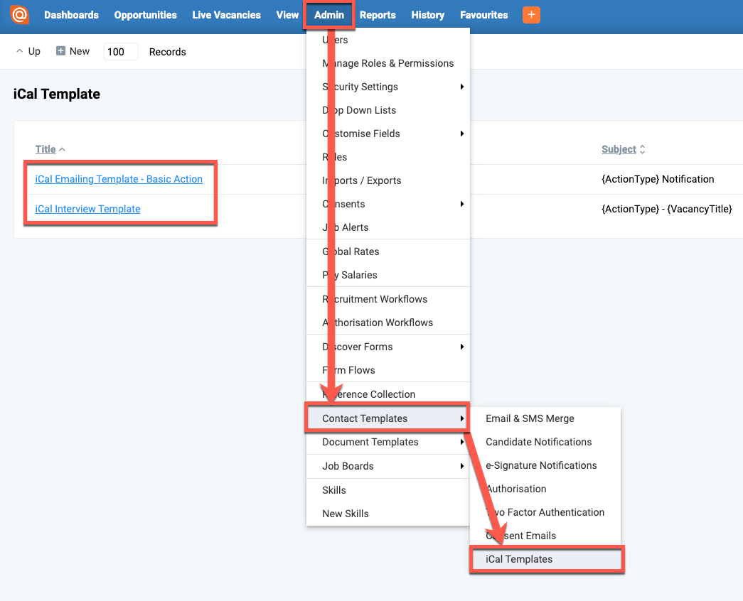 iCal Templates – Eploy